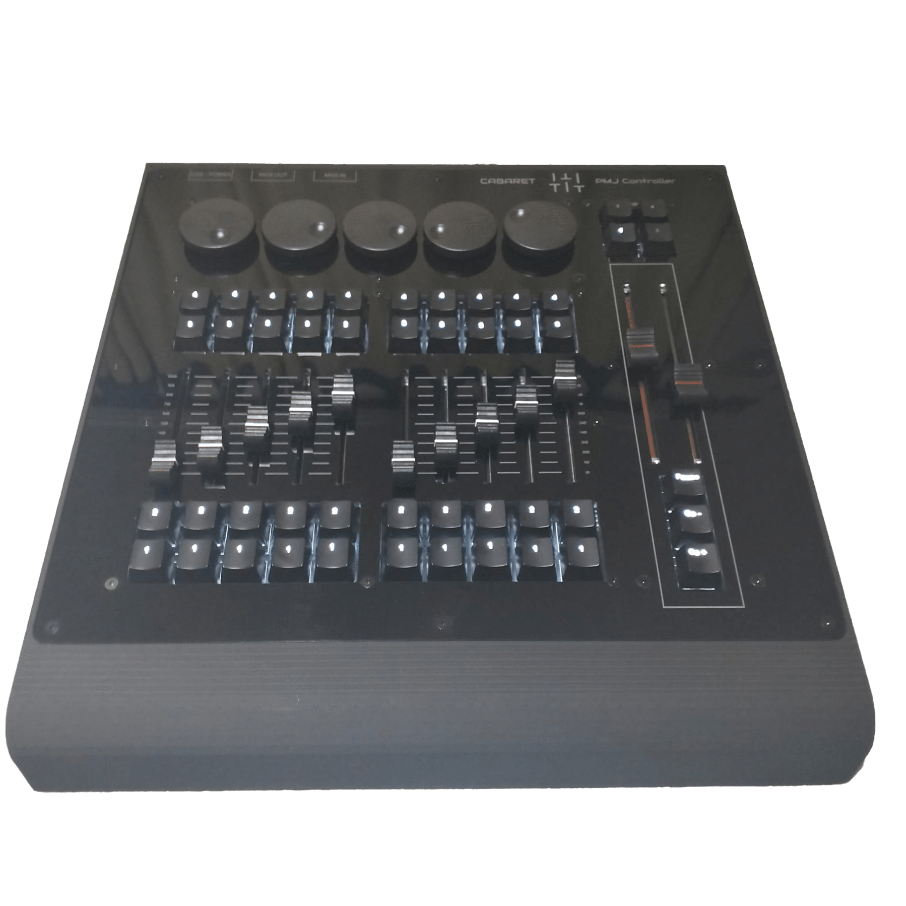 Cabaret control midi 12 faders, 47 botones y 20 encoders - Pmj ...